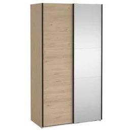 Schwebet&uuml;renschrank Home Affaire "Como, Kleiderschrank, Schlafzimmerschrank", jackson hickory, spiegel, B:118,5cm H:221cm T:66,6cm, FSC-zertifizierter Holzwerkstoff, Schr&auml;nke, Schwebet&uuml;renschrank, 1 Schwebet&uuml;r, 1 Spiegelschiebet&uuml;r, Kleiderstange, Einlegeboden