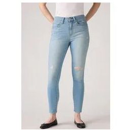 Levi's Skinny-fit-Jeans LEVI'S "721 HIGH RISE SKINNY", Damen, Gr. 26, L&auml;nge 30, simplest solution, Denim/Jeans, Obermaterial: 81% Baumwolle, 18% Polyester, 1% Elasthan, skinny fit lang, Jeans, mit hohem Bund