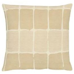 Dekokissen Apelt "Monte" Gr. 2, beige (natur, gemustert), B:49cm L:49cm, Baumwolle, Kunstfaser, Polyester, Dekokissen_Sitzkissen_Kissenh&uuml;llen, Kissenh&uuml;lle ohne F&uuml;llung, 1 St&uuml;ck