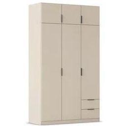 Kleiderschrank Rauch "Dreht&uuml;renschrank Schrank Garderobe Ankleide Schlafzimmer LAGOA", beige (champagner), B:136cm H:235cm T:54cm, Holzwerkstoff, Schr&auml;nke, Kleiderschrank, mit ger&auml;umigen Schubladen, optional mit Aufsatz MADE IN GERMANY