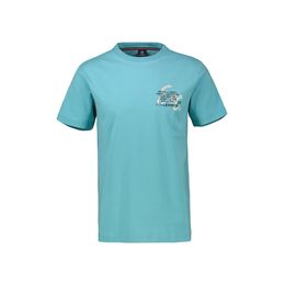 Lerros Herren T-Shirt "T-Shirt mit Brustprint in Gro&szlig;en Gr&ouml;&szlig;en"coastal blau, Gr. 5XL, 100% Baumwolle, Shirts