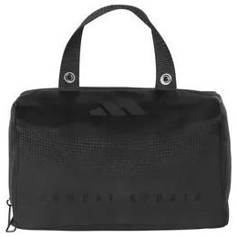 Kulturbeutel Adidas PERFORMANCE "Med Pouch Combat Sports", schwarz (schwarz, silber), Taschen, Polyester, Kulturbeutel, ist mit dem Backpack M und Backpack L kompatibel