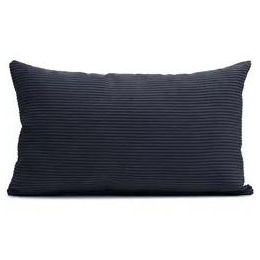 G&ouml;zze Dekokissen G&Ouml;ZZE "Capri Cord", schwarz, unifarben, B:30cm H:10cm L:50cm, Polyester, Dekokissen_Sitzkissen_Kissenh&uuml;llen