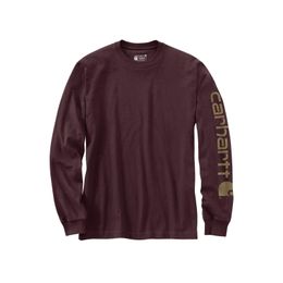 Carhartt Herren T-Shirt "Bekleidung Long Sleeve T-Shirt", rot, Gr. S, Obermaterial: 100% Baumwolle CO., Shirts