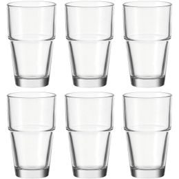 Leonardo Gl&auml;ser-Set "Solo", &Oslash; 8cm x 14cm, 370ml, 6 Stk., transparent, Trinkgef&auml;&szlig;e, 370 ml, 6-teilig