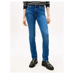 Slim-fit-Jeans Tommy Hilfiger "DNM FLO SLIM RW", Damen, Gr. 34, L&auml;nge 32, flo, Denim/Jeans, Obermaterial: 99% Baumwolle, 1% Elasthan, slim fit, Jeans Slim-fit-Jeans