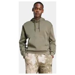 Kapuzensweatshirt Adidas SPORTSWEAR "AOP COLOURBLOCK HOODIE", Herren, Gr. M, gr&uuml;n (olive strata, multicolor, olive strata), Obermaterial: 70% Baumwolle, 30% Polyester, normal, Rundhals, angesetztes B&uuml;ndchen, Sweatshirts