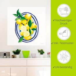 Wandbild Artland, B:100cm H:100cmfarbe bild(er): gelb, Vinyl, Wohnzimmer, Bilder, "Mediterranean", als Alubild, Leinwandbild, Poster, Wandaufkleber