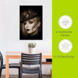Wandbild Artland, B:80cm H:120cm, braun, Alu Dibond, Wohnzimmer, Bilder, "Simply Steampunk", als Alubild, Leinwandbild, Poster, Wandaufkleber in