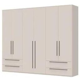 Dreht&uuml;renschrank OTTO HOME "Opera mit oder ohne Kranz inkl. LED-Bel.,B 227,272,317 oder 362 cm", cashmere, B:272cm H:224cm T:56cm, FSC-zertifizierter Holzwerkstoff, MDF, Schr&auml;nke, Dreht&uuml;renschrank, UV lackiert, Soft Close Funktion, H&ouml;henverstellbare F&uuml;&szlig;e