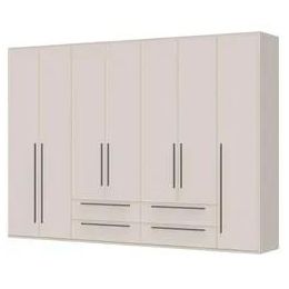 Dreht&uuml;renschrank OTTO HOME "Opera mit oder ohne Kranz inkl. LED-Bel.,B 227,272,317 oder 362 cm", cashmere, B:317cm H:224cm T:56cm, FSC-zertifizierter Holzwerkstoff, MDF, Schr&auml;nke, Dreht&uuml;renschrank, UV lackiert, Soft Close Funktion, H&ouml;henverstellbare F&uuml;&szlig;e