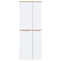 Aktenschrank Innostyle "Memphis Aktenschrank, 75x197x38cm (B/H/T)", wei&szlig; (wei&szlig;, artisan eiche), B:75cm H:197cm T:38cm, Holzwerkstoff, MDF, Schr&auml;nke, 2 t&uuml;rig, Soft-Close, ABS-Kantenschutz