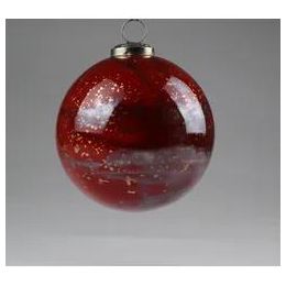 Weihnachtsbaumkugel AM Design "aus Glas, &Oslash;: 8 cm", rot, &Oslash;:8cm, Glas, Weihnachtsbaumkugeln, 4er Set