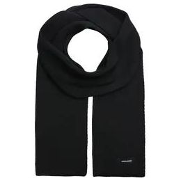 Jack & Jones Strickschal JACK & JONES "JACDNA KNIT SCARF NOOS", Herren, schwarz, Strick, Kunstfaser, unifarben, Modet&uuml;cher