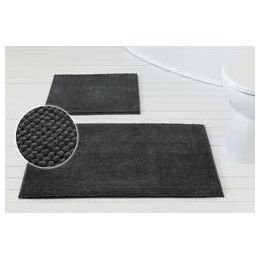 Badematte OTTO HOME "Kaelan, weicher Chenille", grau, H:14mm, Polyester, Badematten, Badematte, Badvorleger, Badteppich weiches Chenille, pastellfarben, Badezimmer