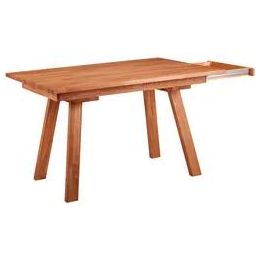 Esstisch MASSIVLINE & MORE "Lorenzo/Roberto, K&uuml;chentisch, Tisch, Esstisch, Holztisch", braun (4, fu&szlig;, gestell,braun, braun, braun), B:125cm H:75cm T:85cm, Tische, Esstisch, Massivholztisch, Wahlweise mit Einlegeplatte