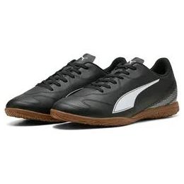 Fu&szlig;ballschuh Puma "VITORIA II IT", Herren, Gr. 42, schwarz-wei&szlig; (Puma schwarz, Puma wei&szlig;), Synthetik, Schuhe Fu&szlig;ballschuh, f&uuml;r Halle und Stra&szlig;e, mit Gummilaufsohle