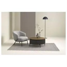 Sch&ouml;ner Wohnen Loungesessel "SELVIK", grau, B:73cm H:73cm T:80cm, SCH&Ouml;NER WOHNEN-KOLLEKTION, Sessel, mit Taschenfederkern, Bezug Boucl&eacute;, Untergestell pulverbeschichtet