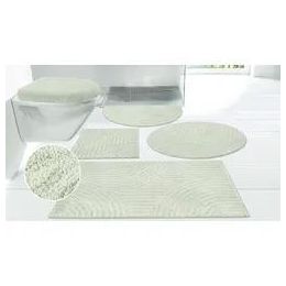 Badematte OTTO HOME "Ognon, Scandi, Boho, modernes Muster" Gr. 8, salbei, H:15mm, Polyester, Badematten, Badematte, Badteppich, Uni Farben, Hoch-Tief-Effekt