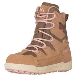 Winterstiefel Trollkids "KIDS FINNMARK WINTER BOOTS", M&auml;dchen, Gr. 37, braun (braun ochre), Leder, Synthetik, Schuhe Winterstiefel, Snowboots, Winterstiefel, Winterschuhe, f&uuml;r Kinder, wasserdicht