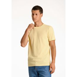 LINDBERGH Herren T-Shirt "T-Shirt Relaxed Fit", gelb, Gr. XXXL, unifarben, Obermaterial: 100% Baumwolle, Shirts