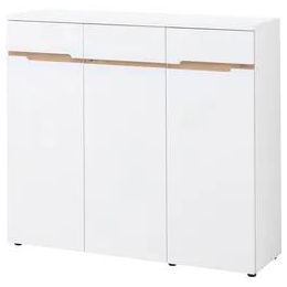 Schuhschrank Innostyle "Memphis Schuhschrank, 120x107x38cm (B/H/T)", wei&szlig;, B:120cm H:107cm T:38cm, ABS-Kunststoff, Dekorfolie, Holzwerkstoff, MDF, Schr&auml;nke, Schuhschrank