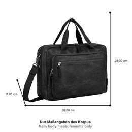 Camel Active Damen Aktentasche "Traces"schwarz, Polyurethan, Taschen, aus Lederimitat, funktional mit vielen F&auml;chern & hochwertigem Gurtband