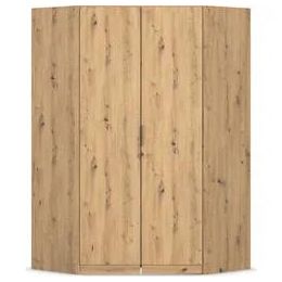 Kleiderschrank Rauch "Eckschrank Schrank Ankleidezimmer Schlafzimmer Garderobe LAGOA", eiche artisan, B:117cm H:197cm T:117cm, Holzwerkstoff, Schr&auml;nke, Kleiderschrank, voll ausgestattet viel Stauraum, optional mit Aufsatz MADE IN GERMANY