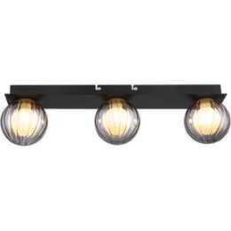 Globo LIGHTING Deckenleuchte "ANDER", H: 12,5cm, 1 Stk.schwarz, Wohnzimmer, Leuchten, Deckenlampe/Glaskugeln/Wohnbereich