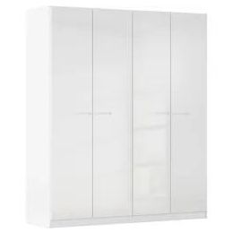 Dreht&uuml;renschrank Rauch "Kleiderschrank Schrank Garderobe TOPSELLER OTELI inkl. Inneneinteilung", wei&szlig; (alpinwei&szlig;, hochglanz wei&szlig;), B:181cm H:210cm T:54cm, Holzwerkstoff, Schr&auml;nke, Dreht&uuml;renschrank, mit zus&auml;tzlichen Einlegeb&ouml;den, optional mit Spiegel MADE IN GERMANY