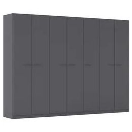Dreht&uuml;renschrank Rauch "Kleiderschrank Schrank Garderobe TOPSELLER OTELI inkl. Inneneinteilung", grau (graumetallic), B:315cm H:229cm T:54cm, Holzwerkstoff, Schr&auml;nke, Dreht&uuml;renschrank, mit zus&auml;tzlichen Einlegeb&ouml;den, optional mit Spiegel MADE IN GERMANY