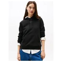 Tommy Hilfiger Kapuzensweatshirt TOMMY JEANS "TJW REG LINEAR HOODIE EXT", Herren, Gr. XS (34), schwarz, Sweatware, Obermaterial: 80% Baumwolle, 20% Polyester, unifarben, regular fit, Rippb&uuml;ndchen, Sweatshirts