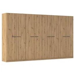 Dreht&uuml;renschrank Rauch "Kleiderschrank Schrank Garderobe TOPSELLER OTELI inkl. Inneneinteilung", eiche artisan, B:360cm H:210cm T:54cm, Holzwerkstoff, Schr&auml;nke, Dreht&uuml;renschrank, mit zus&auml;tzlichen Einlegeb&ouml;den, optional mit Spiegel MADE IN GERMANY