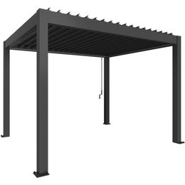 Pergola BioHort, B:367,5cm T:312cm, grau, Garten, Pergolen, "3,5x3 m, verschiedene Farben", 367,5x312x264 cm, ausgezeichnet mit dem Red Dot Design