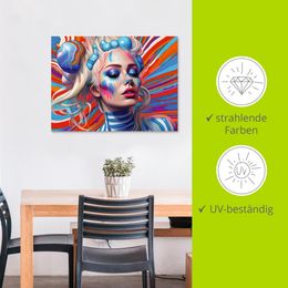 Wandbild Artland, B:80cm H:60cmfarbe bild(er): farbig, Alu Dibond, Wohnzimmer, Bilder, "Psychedelisch blond II", als Alubild, Leinwandbild, Poster,
