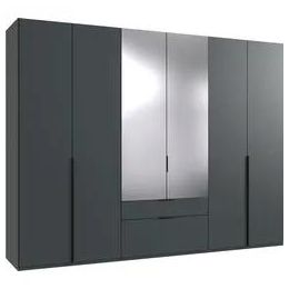 Dreht&uuml;renschrank wimex "Mugano", grafit, griffe schwarz, B:270cm H:208cm T:58cm, Holzwerkstoff, Schr&auml;nke, Dreht&uuml;renschrank, in vielen Breiten, 208 oder 236 cm hoch, Made in Germany