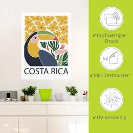 Wandbild Artland, B:90cm H:120cm, bunt, Vinyl, Wohnzimmer, Bilder, "Costa Rica", als Alubild, Leinwandbild, Poster, Wandaufkleber in verschied. Gr&ouml;&szlig;en