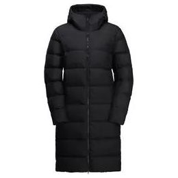 Daunenmantel Jack Wolfskin "FROZEN PALACE COAT W RDS", Gr. XXL, schwarz, Obermaterial: 100% Polyester. Futter: 100% Polyester. Wattierung: 90% Entendaune, 10% Federn, hoch geschlossener Ausschnitt, M&auml;ntel Daunenmantel, mit Entendaunen- und Federf&uuml;llung, mit individuell anpassbarer Kapuze