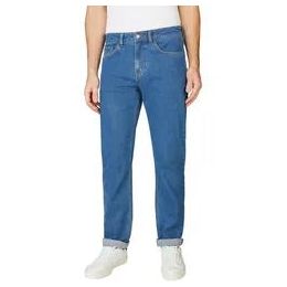 Straight-Jeans Pepe Jeans "CASH", Herren, Gr. 32, L&auml;nge 34, medium enzyme, Denim/Jeans, Obermaterial: 99% Baumwolle, 1% Elasthan, straight fit lang, Jeans Straight-Jeans, im 5-Pocket-Stil