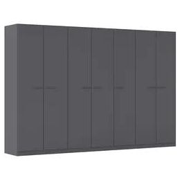 Dreht&uuml;renschrank Rauch "Kleiderschrank Schrank Garderobe TOPSELLER OTELI inkl. Inneneinteilung", graumetallic, B:315cm H:210cm T:54cm, Holzwerkstoff, Schr&auml;nke, Dreht&uuml;renschrank, mit zus&auml;tzlichen Einlegeb&ouml;den, optional mit Spiegel MADE IN GERMANY