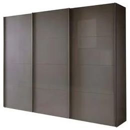 Schwebet&uuml;renschrank Wiemann "Phoenix, Made in Germany, modernes Design, Highlight, Blickfang", havanna, dekor, B:246cm H:236cm T:67cm, Schr&auml;nke, Schwebet&uuml;renschrank, maximaler Staurraum, inkl.Einlegeb&ouml;den, W&auml;scheb&ouml;den u. D&auml;mpfer