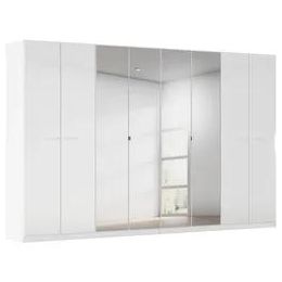 Dreht&uuml;renschrank Rauch "Kleiderschrank Schrank Garderobe TOPSELLER OTELI inkl. Inneneinteilung", alpinwei&szlig;, hochglanz wei&szlig;, B:360cm H:229cm T:54cm, Holzwerkstoff, Schr&auml;nke, Dreht&uuml;renschrank, mit zus&auml;tzlichen Einlegeb&ouml;den, optional mit Spiegel MADE IN GERMANY