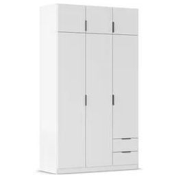 Kleiderschrank Rauch "Dreht&uuml;renschrank Schrank Garderobe Ankleide Schlafzimmer LAGOA", alpinwei&szlig;, B:136cm H:235cm T:54cm, Holzwerkstoff, Schr&auml;nke, Kleiderschrank, mit ger&auml;umigen Schubladen, optional mit Aufsatz MADE IN GERMANY