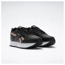 Sneaker Reebok CLASSIC "Reebok GLIDE RIPPLE DOUBLE", Damen, Gr. 40,5, schwarz-wei&szlig; (schwarz, wei&szlig;, rose gold), Synthetik, Textil, Schuhe Sneaker