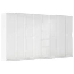 Dreht&uuml;renschrank Rauch "Kleiderschrank Schrank Garderobe TOPSELLER OTELI inkl. Inneneinteilung", alpinwei&szlig;, hochglanz wei&szlig;, B:360cm H:210cm T:54cm, Holzwerkstoff, Schr&auml;nke, Dreht&uuml;renschrank, mit zus&auml;tzlichen Einlegeb&ouml;den, optional mit Spiegel MADE IN GERMANY