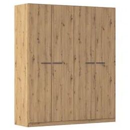 Dreht&uuml;renschrank Rauch "Kleiderschrank Schrank Garderobe TOPSELLER OTELI inkl. Inneneinteilung", eiche artisan, B:181cm H:210cm T:54cm, Holzwerkstoff, Schr&auml;nke, Dreht&uuml;renschrank, mit zus&auml;tzlichen Einlegeb&ouml;den, optional mit Spiegel MADE IN GERMANY
