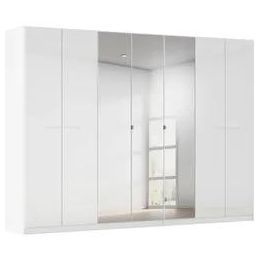 Dreht&uuml;renschrank Rauch "Kleiderschrank Schrank Garderobe TOPSELLER OTELI inkl. Inneneinteilung", alpinwei&szlig;, hochglanz wei&szlig;, B:315cm H:229cm T:54cm, Holzwerkstoff, Schr&auml;nke, Dreht&uuml;renschrank, mit zus&auml;tzlichen Einlegeb&ouml;den, optional mit Spiegel MADE IN GERMANY