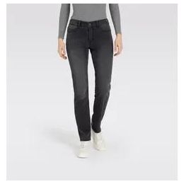 Slim-fit-Jeans MAC "DREAM", Damen, Gr. 44, L&auml;nge 28, anthra fancy wash, Denim/Jeans, Obermaterial: 88% Baumwolle, 9% Polyester, 3% Elasthan, slim fit lang, Jeans Slim-fit-Jeans, sehr elastisches Material