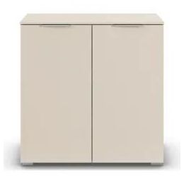 Sideboard Rauch "T&uuml;rkommode Kommode Highboard ASTANA", beige (champagner), B:80cm H:81cm T:42cm, Holzwerkstoff, Sideboards, Sideboard, mit 2 T&uuml;ren, verstellbaren B&ouml;den und viel Stauraum MADE IN GERMANY