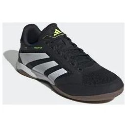 Fu&szlig;ballschuh Adidas PERFORMANCE "PREDATOR LEAGUE IN", Herren, Gr. 42, core schwarz, cloud wei&szlig;, lucid lemon, Synthetik, Textil, Schuhe Fu&szlig;ballschuh, geeignet als Hallenschuhe